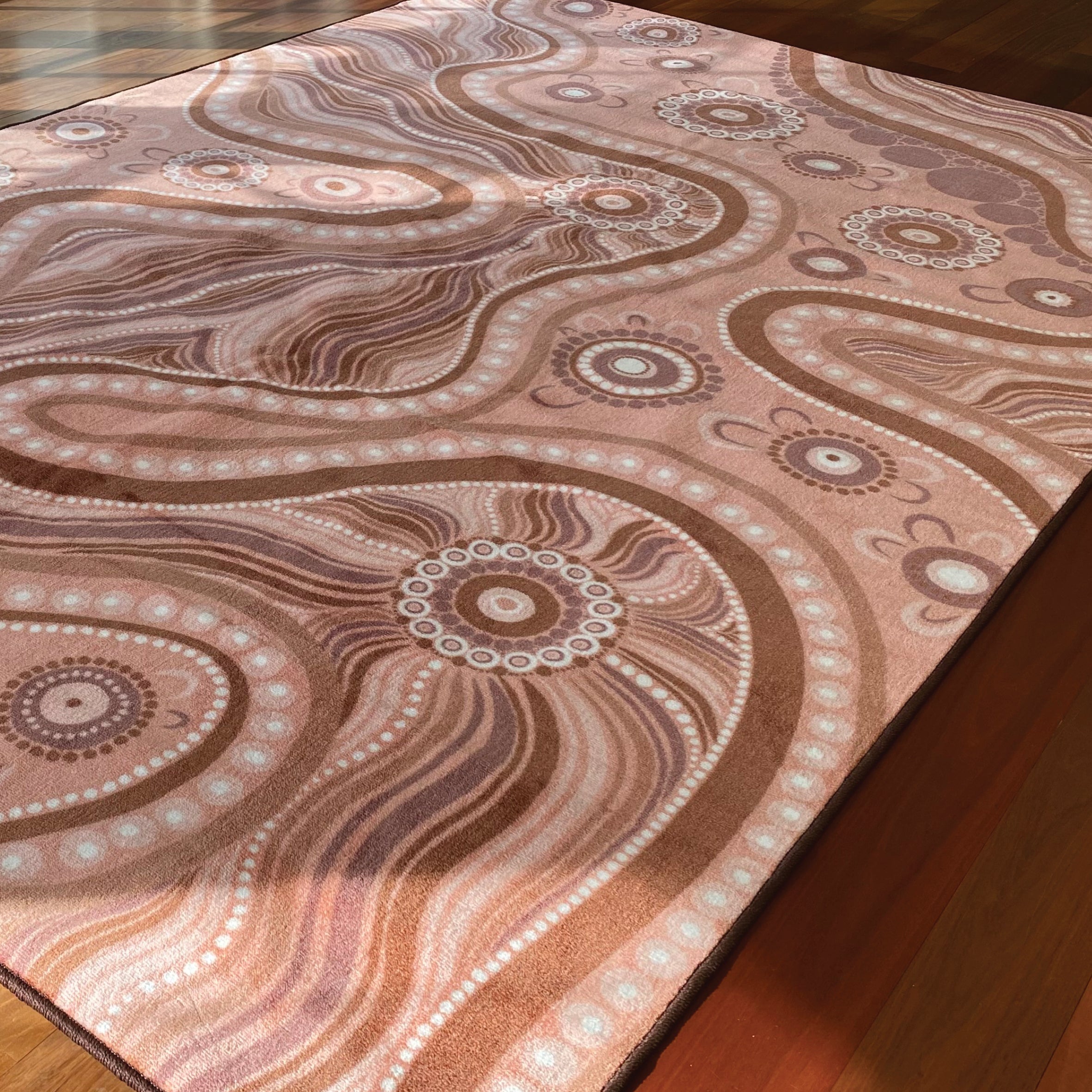 River Dreaming Indigenous Rug – Rugoo